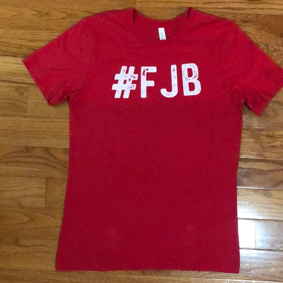Bella Canvas | Tops | Fjb Red Short Sleeves Tee Shirt | Poshmark